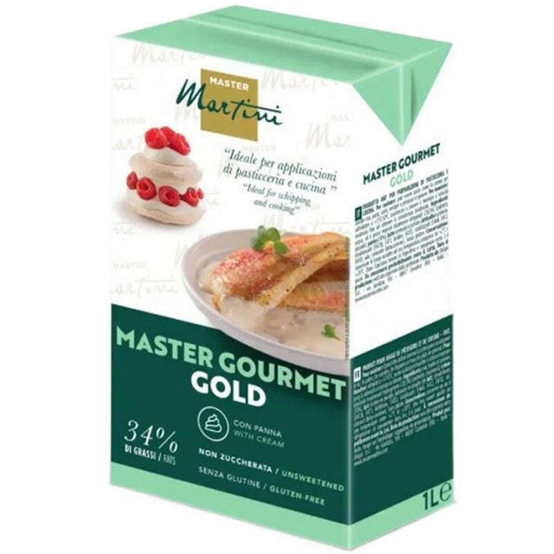 Крем из растительных масел 34% без сахара MASTER GOURMET GOLD 1 л