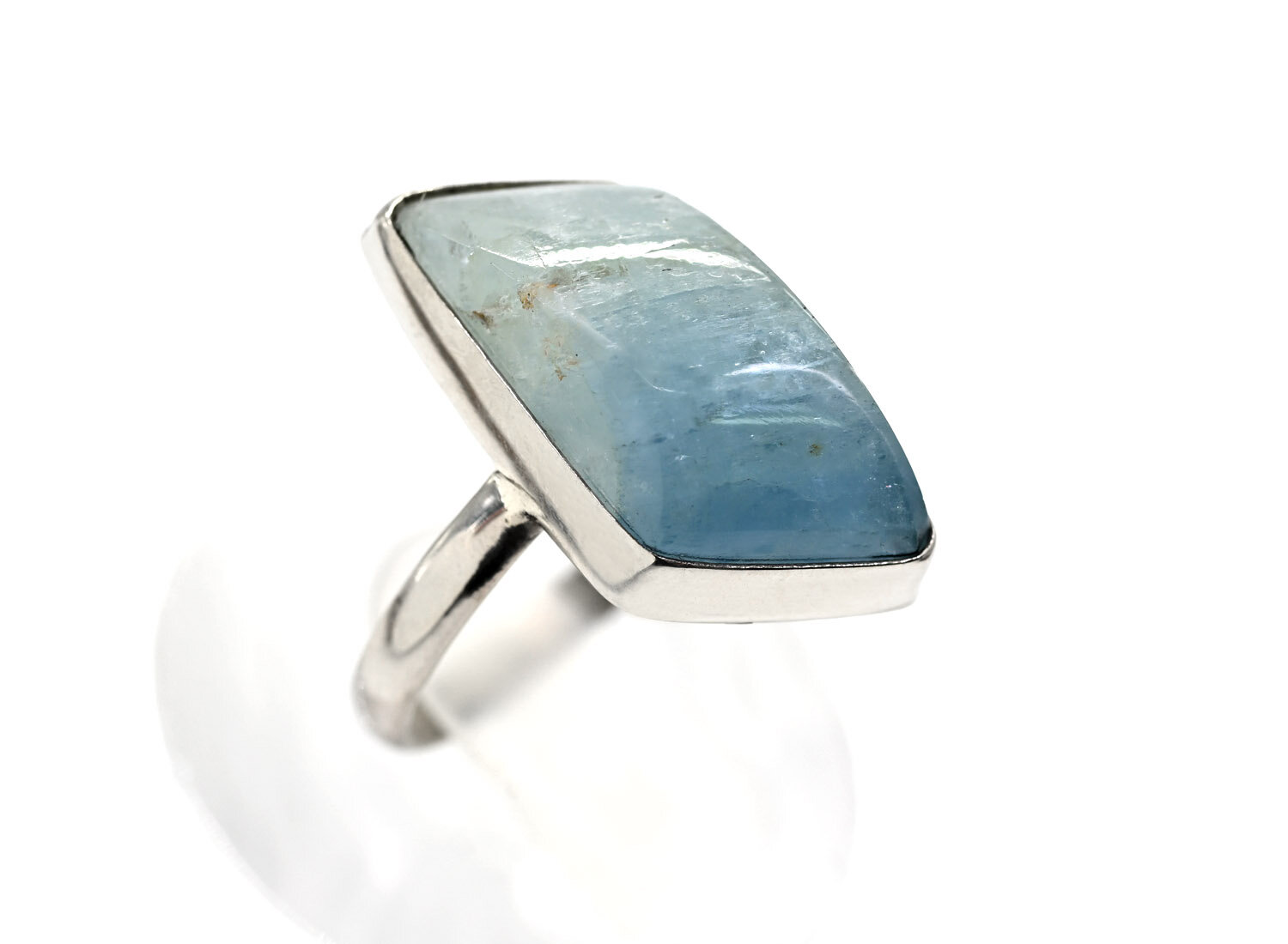 Кольцо, аквамарин