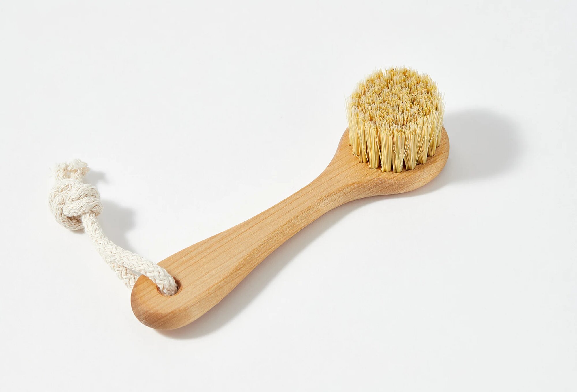 Щетка массажная Lei, для лица, сухая, натуральная щетина, дерево