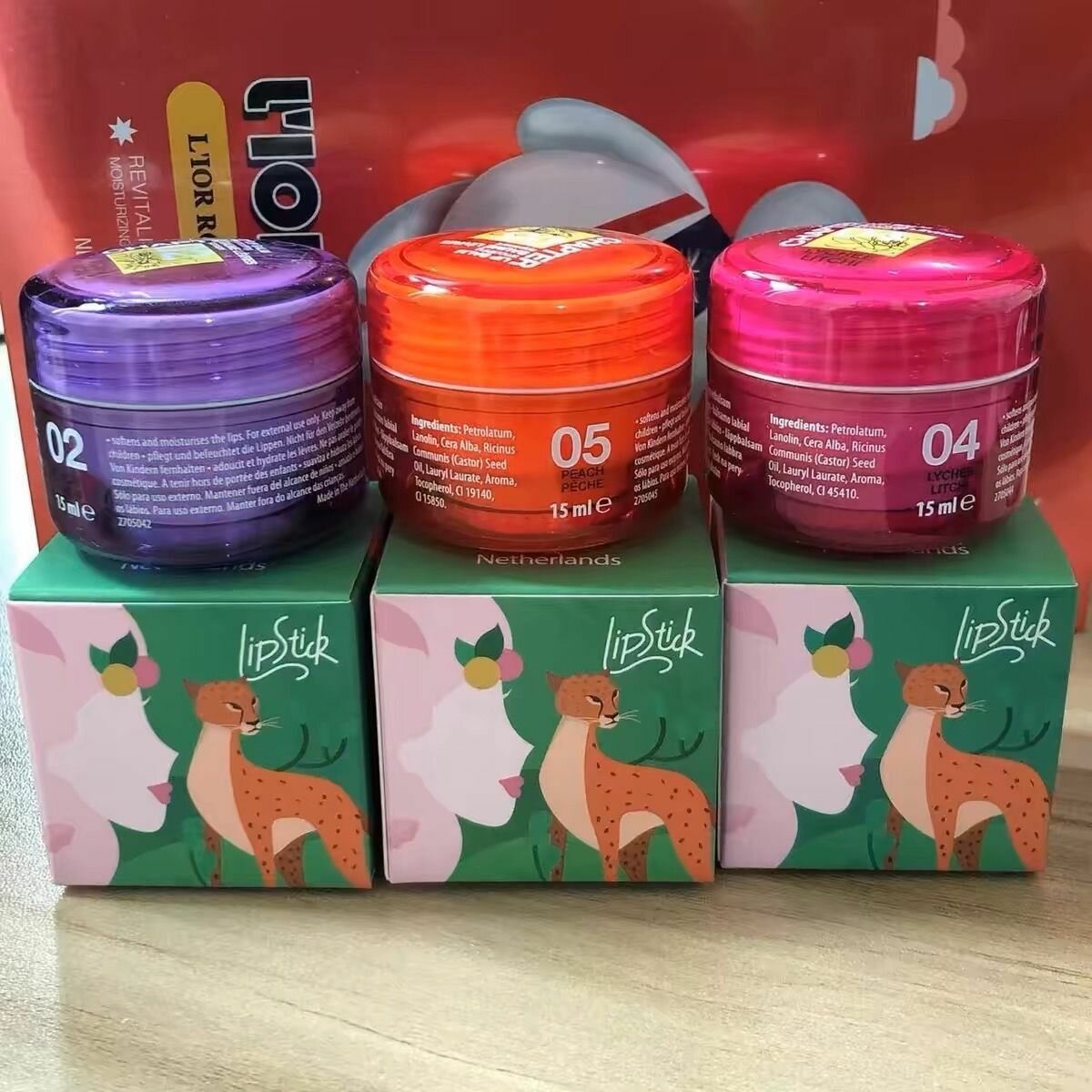 Бальзам для губ Chapter Ягоды асаи, личи и персик