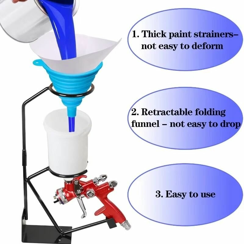 Одноразовые сетчатые бумажные фильтры для распыления автомобильной краски, очищающая воронка, 10/20/30/50/100 шт.