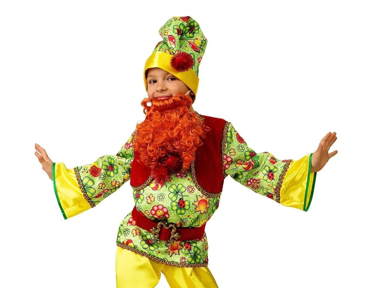 Карнавальный костюм Гномик Сказочный, рост 146 см, Батик