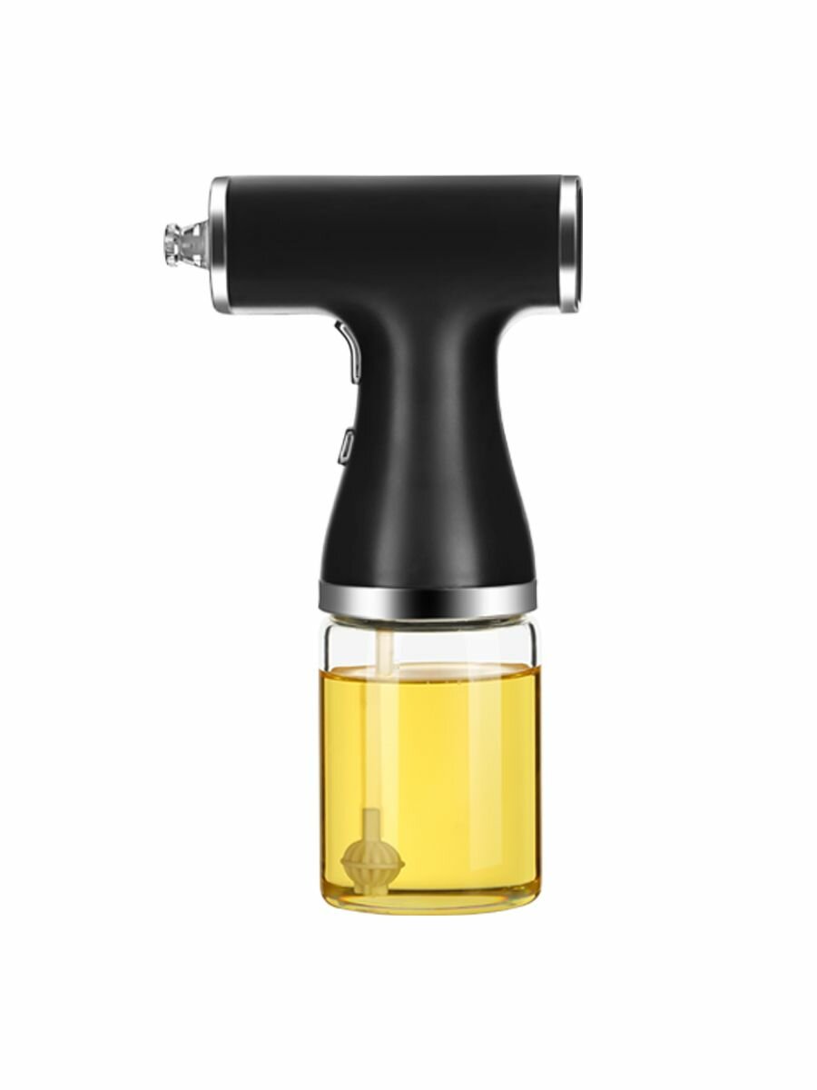 Электрический распылитель для масла, соуса, уксуса, 200 мл, 1 шт, USB-C Белый / Черный