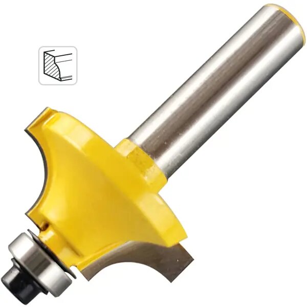 Фреза по дереву кромочная калевочная 553357 28.6x14 мм хвостовик 8 мм