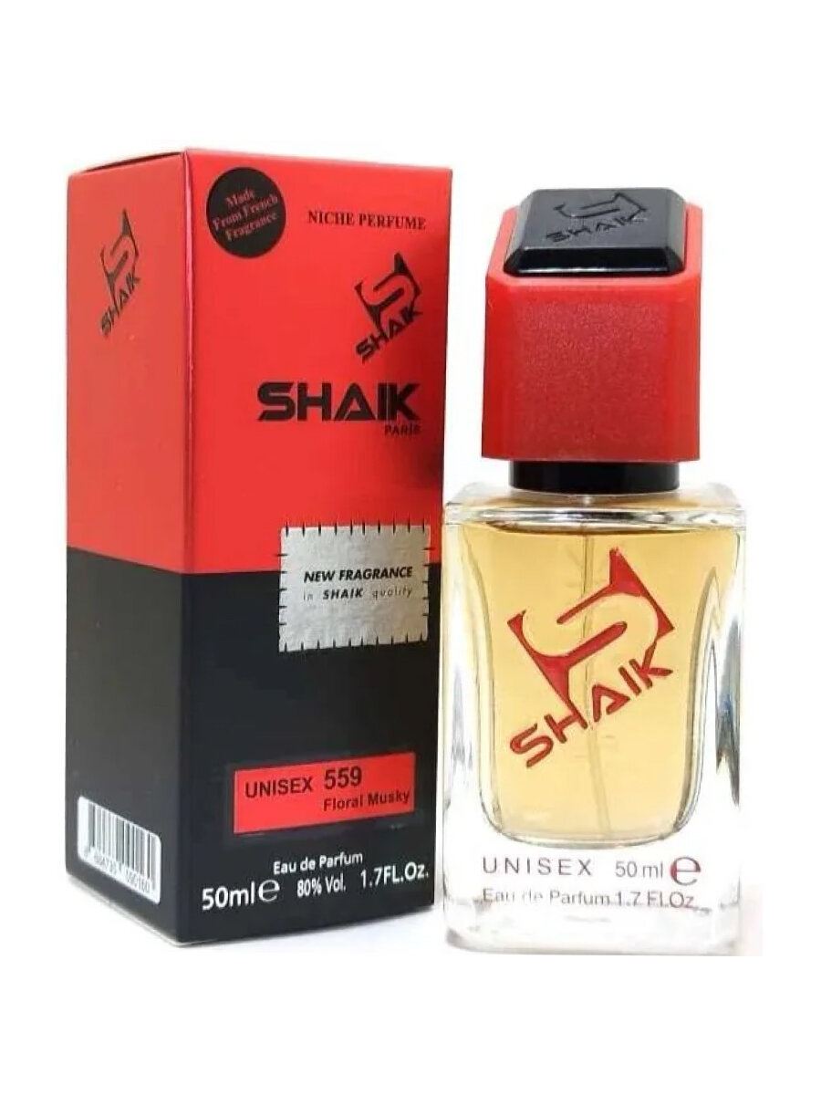 Парфюмерная вода SHAIK wm559, унисекс, 50мл, цветочные древесно-мускусный аромат
