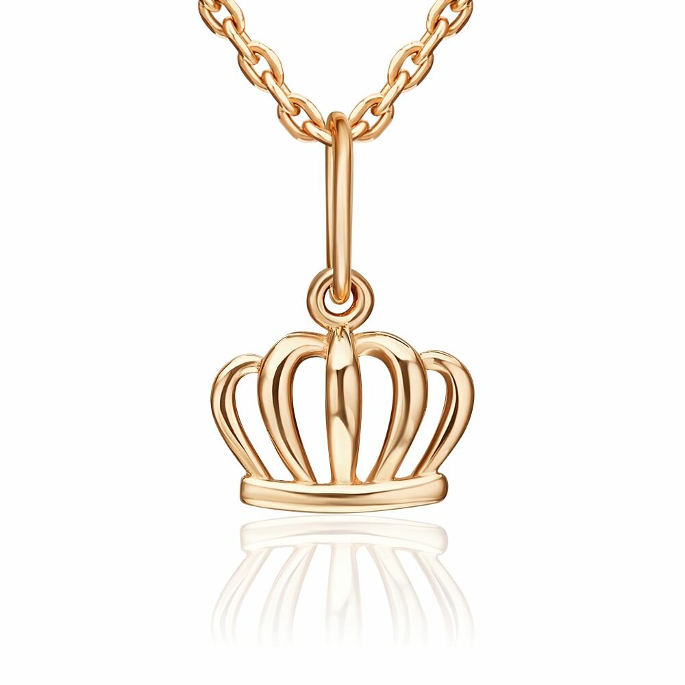 Подвеска, красное золото, 585 проба