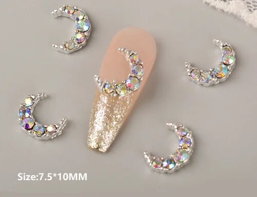 OAKRGB Украшения для ногтей луна 10 шт. 10pcs moon