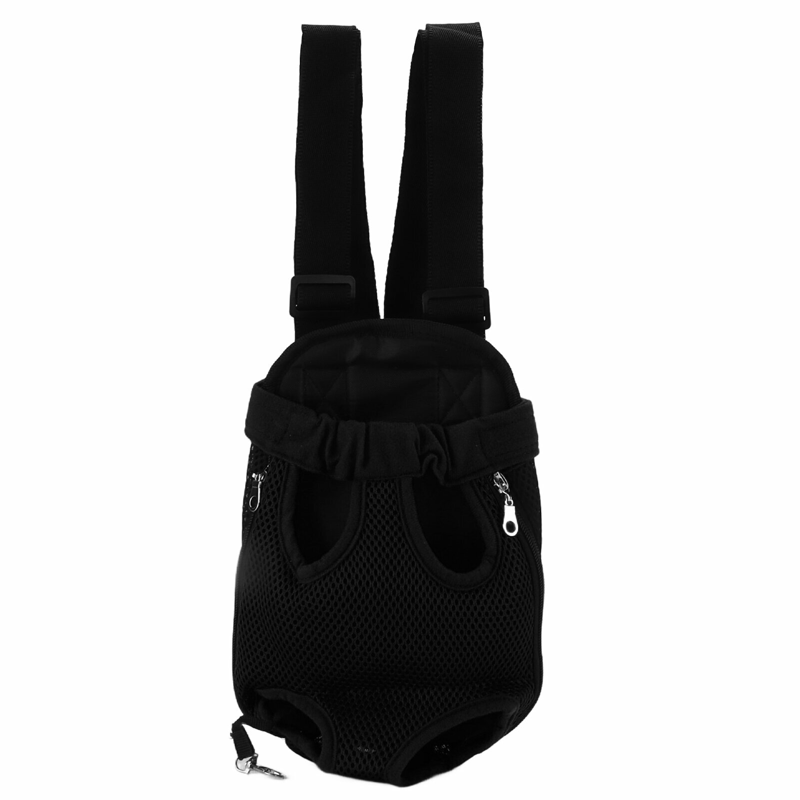 Рюкзак на грудь для домашних животных, дышащий портативный рюкзак для перевозки домашних животных, переноска для кошек и собак, для пеших прогулок, путешествий, велосипедов, мотоциклов, черный M