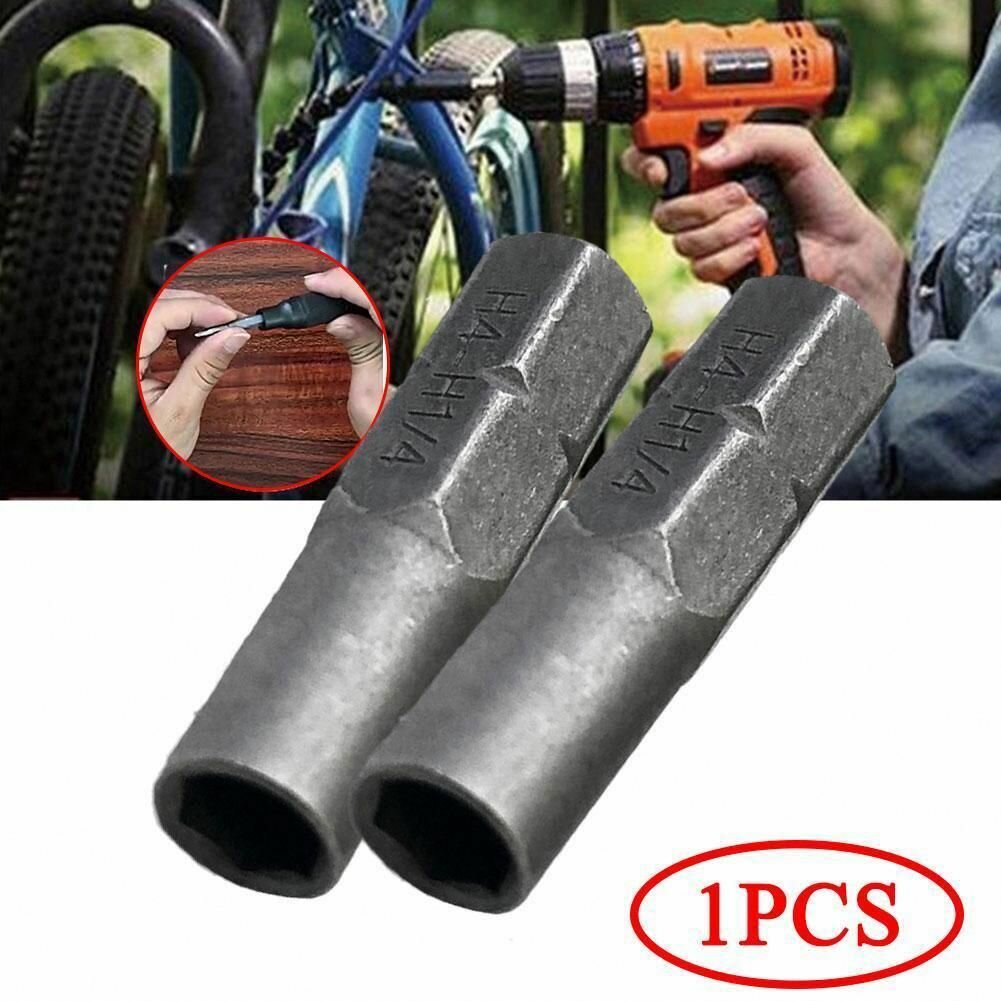 Адаптер для отвертки Micro Вставляет биты 6,35 мм 1/4" Адаптер к шестигранному держателю 4 мм