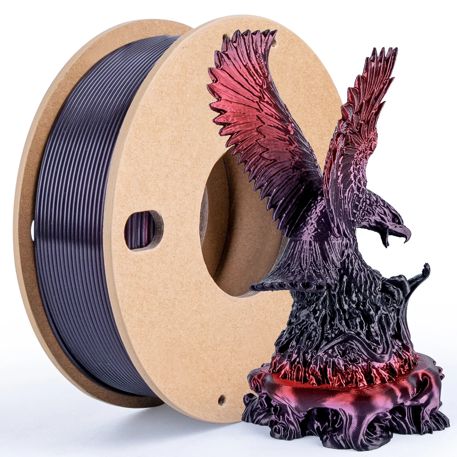 Шелковый радужный PLA-филамент 1.75mm для 3D-печати