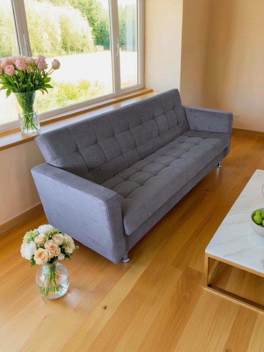 Диван прямой Стильные кресла Ромео 215 x 85 x 93 см