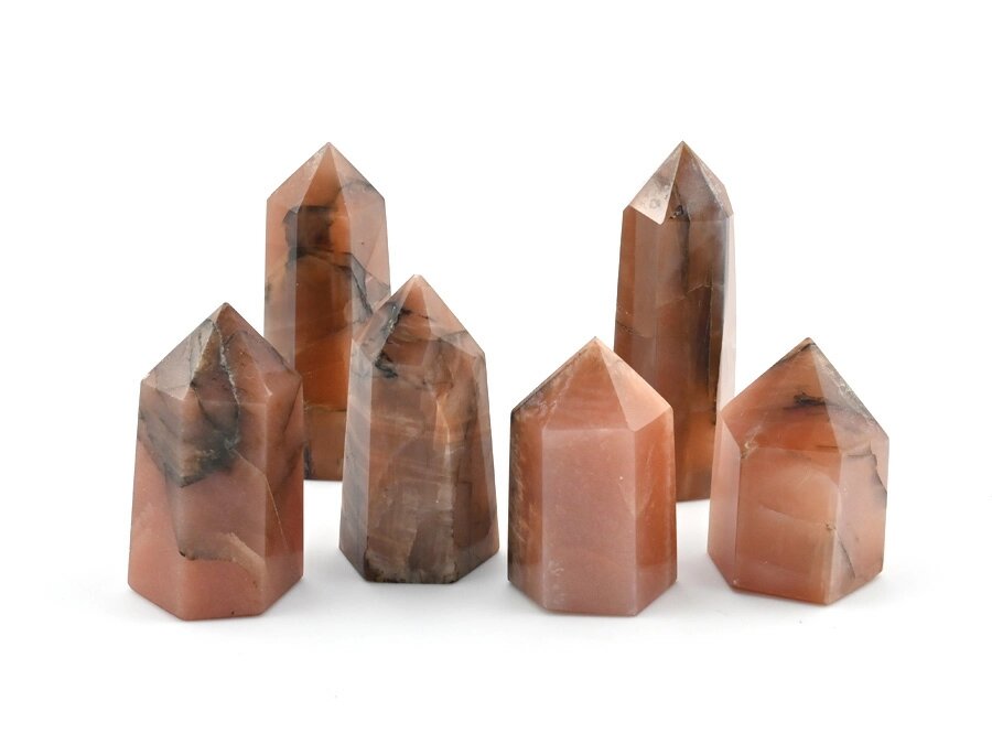 Кристалл солнечный камень гелиолит "Карандаш" 18*19*46мм, 26-31г .