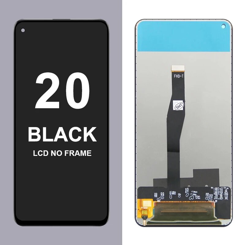 6,26-дюймовый экран в сборе для Honor 20 YAL-L21, ЖК-дисплей, цифровой сенсорный экран с рамкой, детали для Honor 20 Pro YAL-AL00 YAL-TL00 Honor20 No frame