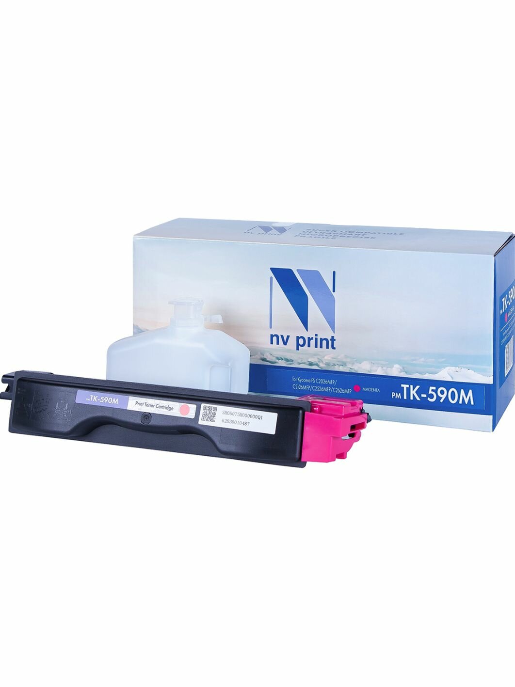 Тонер-картридж NVP NV-TK-590 Magenta, официальная комплектация и гарантия