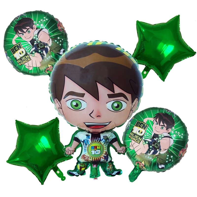 Фольгированные шары Ben 10 5pcs