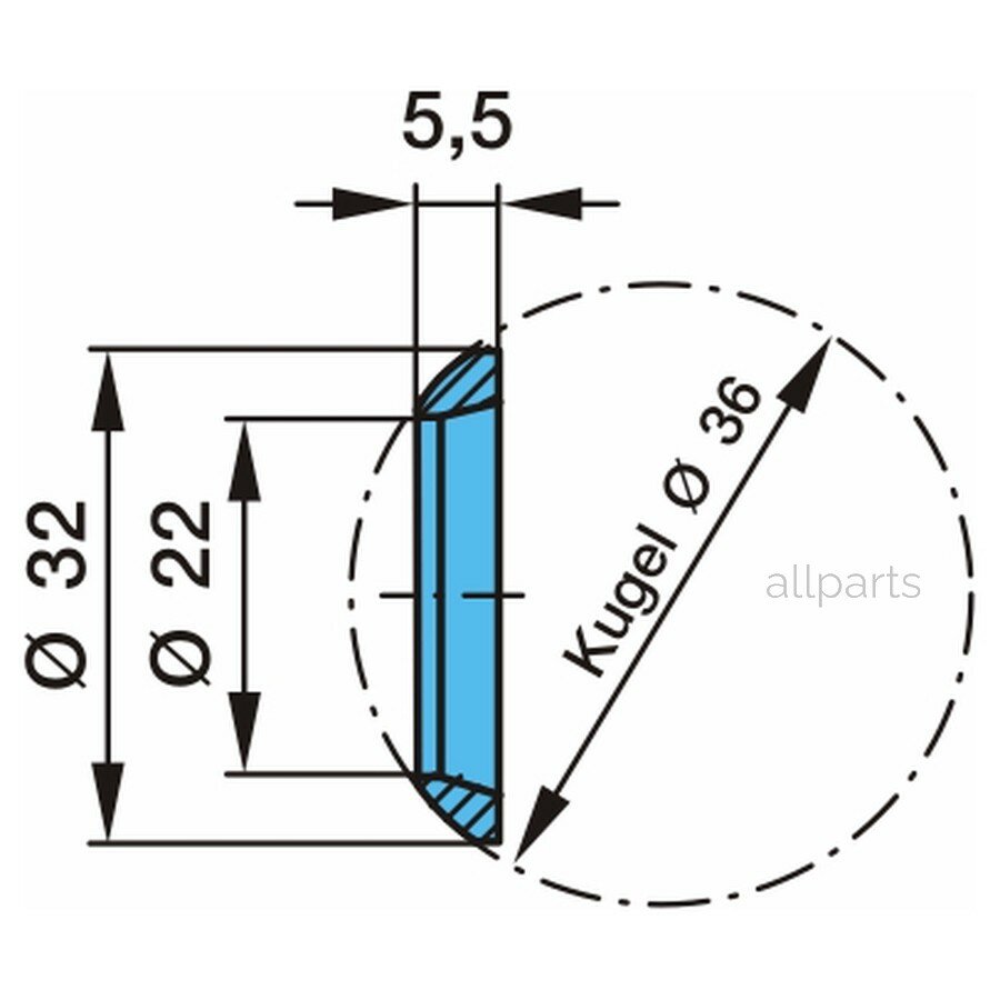 BPW 0331010130 конус! 22.5x32x5.5 \BPW