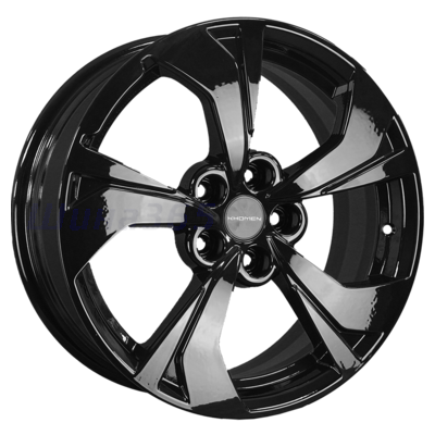 Литой колесный диск Khomen Wheels KHW1724 (JAC J7) 7x17/5x114,3 ET48 D67,1 Black