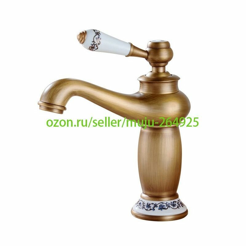Смеситель для раковины и умывальника ретро, кран для ванную из латуни