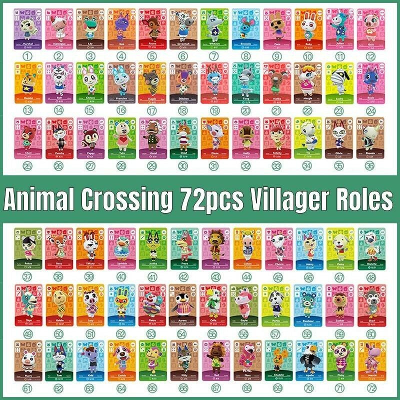 Набор мини-карт Animal Crossing Amiibo высокого качества для аксессуаров для Switch