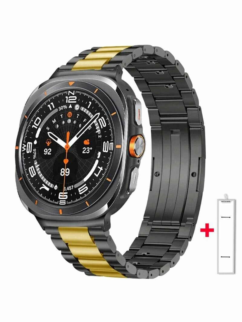 Мужские часы для Galaxy Watch Ultra 47 мм роскошные титановые металлические ремешки