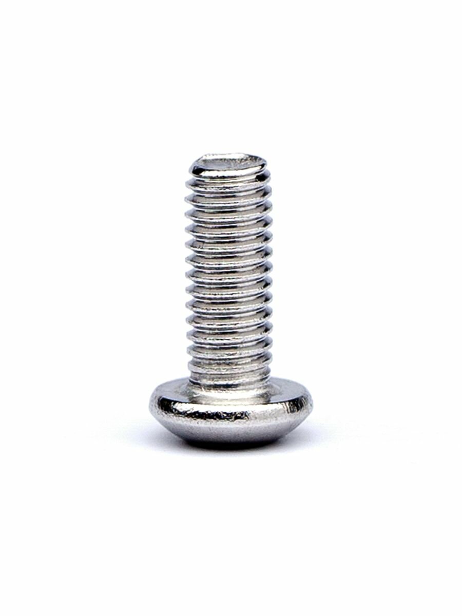 Винт ISO/DIN7380 М3х8 A2-70 нержавеющий с полукруглой головкой и внутренним шестигранником. Шаг резьбы 0,5мм. 5шт.