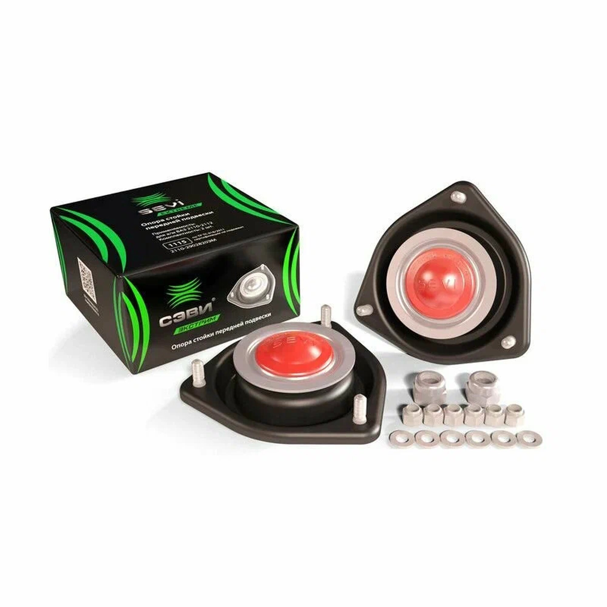 Опоры стойки передней подвески для а/м ВАЗ 2110-2112, SEVI 1115 (2 штуки)