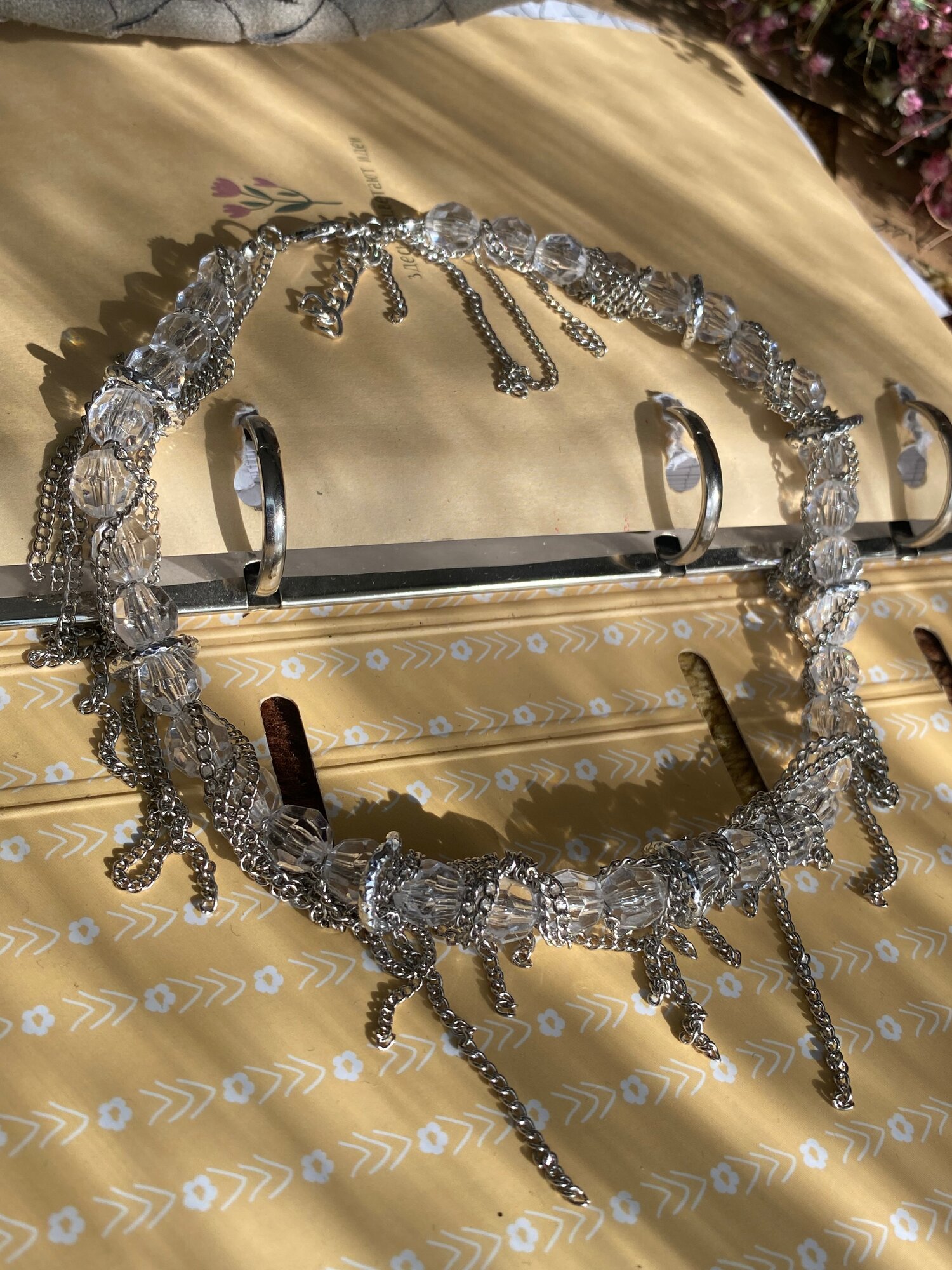 Колье, горный хрусталь