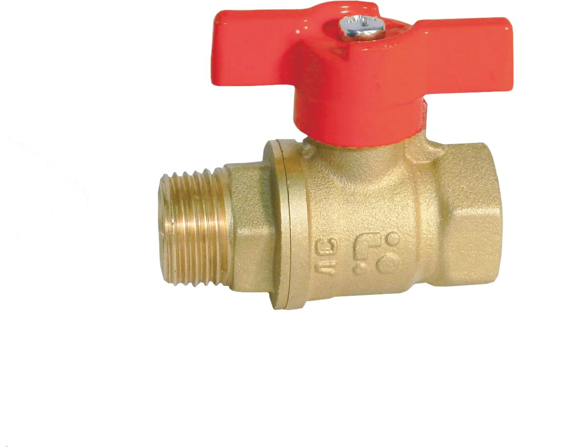 Кран лат. шаровой (11б27п1) ДУ-20 Г/Ш ручка бабочка (БАЗ) (А31/1)