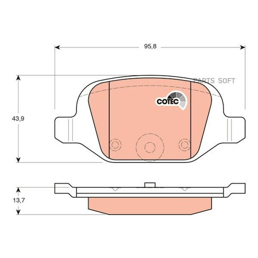 ZF RUSSIA Колодки тормозные дисковые