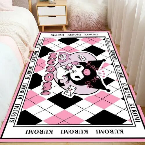 Ковер "Куруми", искусственный мех, войлок, прямоугольный, детский рисунок, противоскользящий