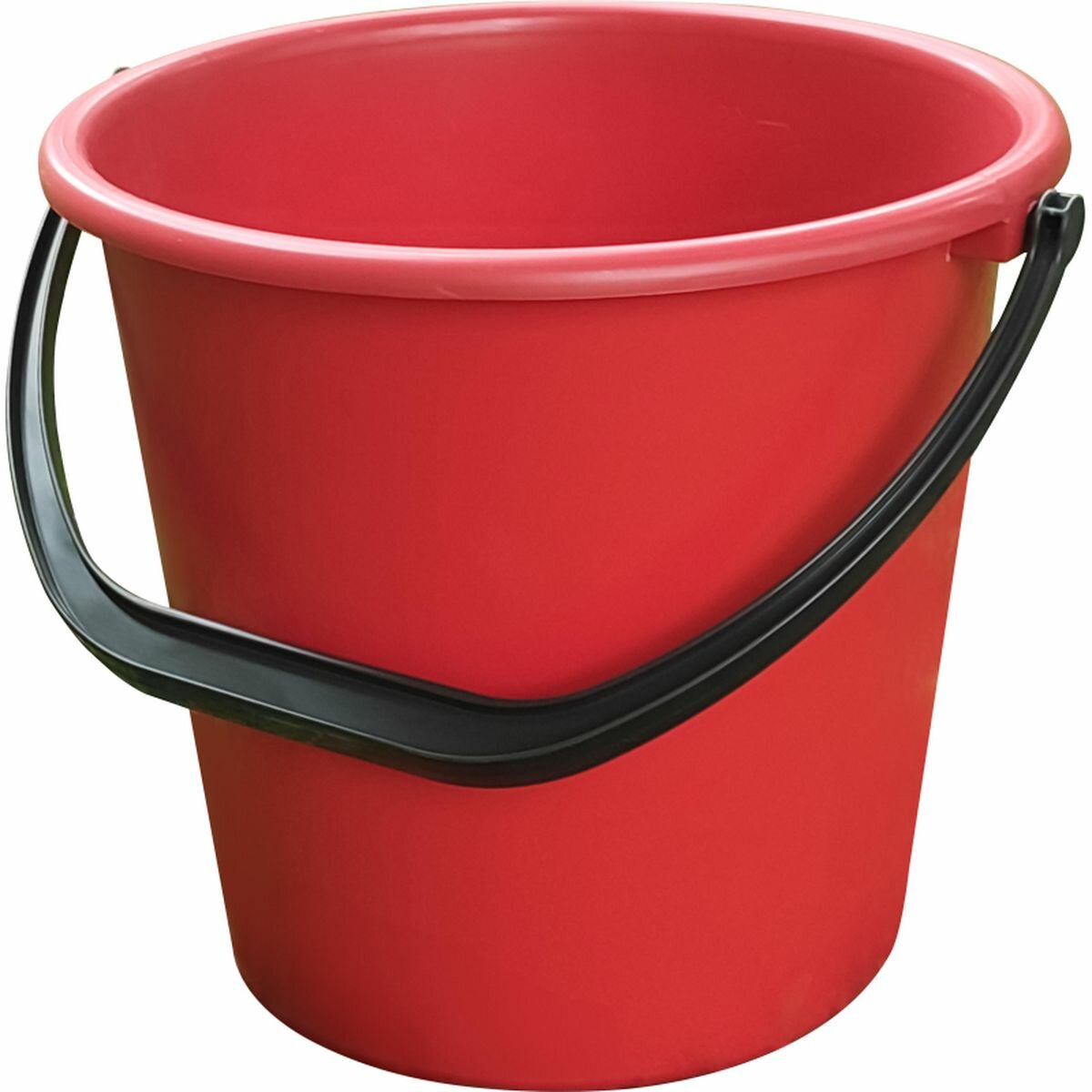 Ведро 10л хозяйственное, полипропилен, ударопрочное, красное (2052465)