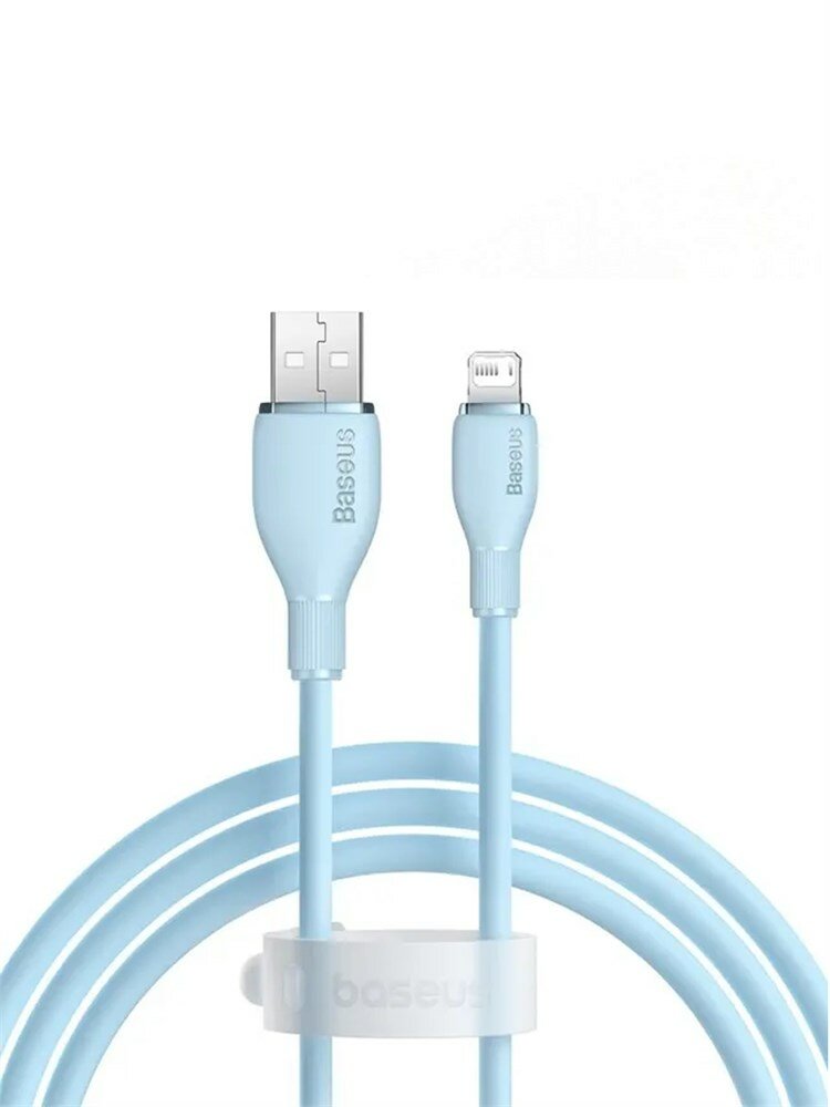 Baseus Кабель Baseus Pudding Series Fast Charging USB - Lightning 2.4A 2м P10355700311-01 голубой
