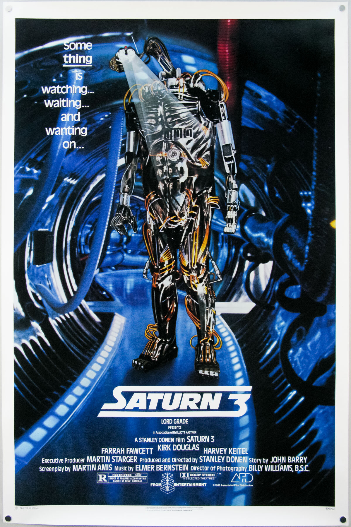Плакат, постер Сатурн 3 (Saturn 3 1980) на бумаге, размер 42х60см