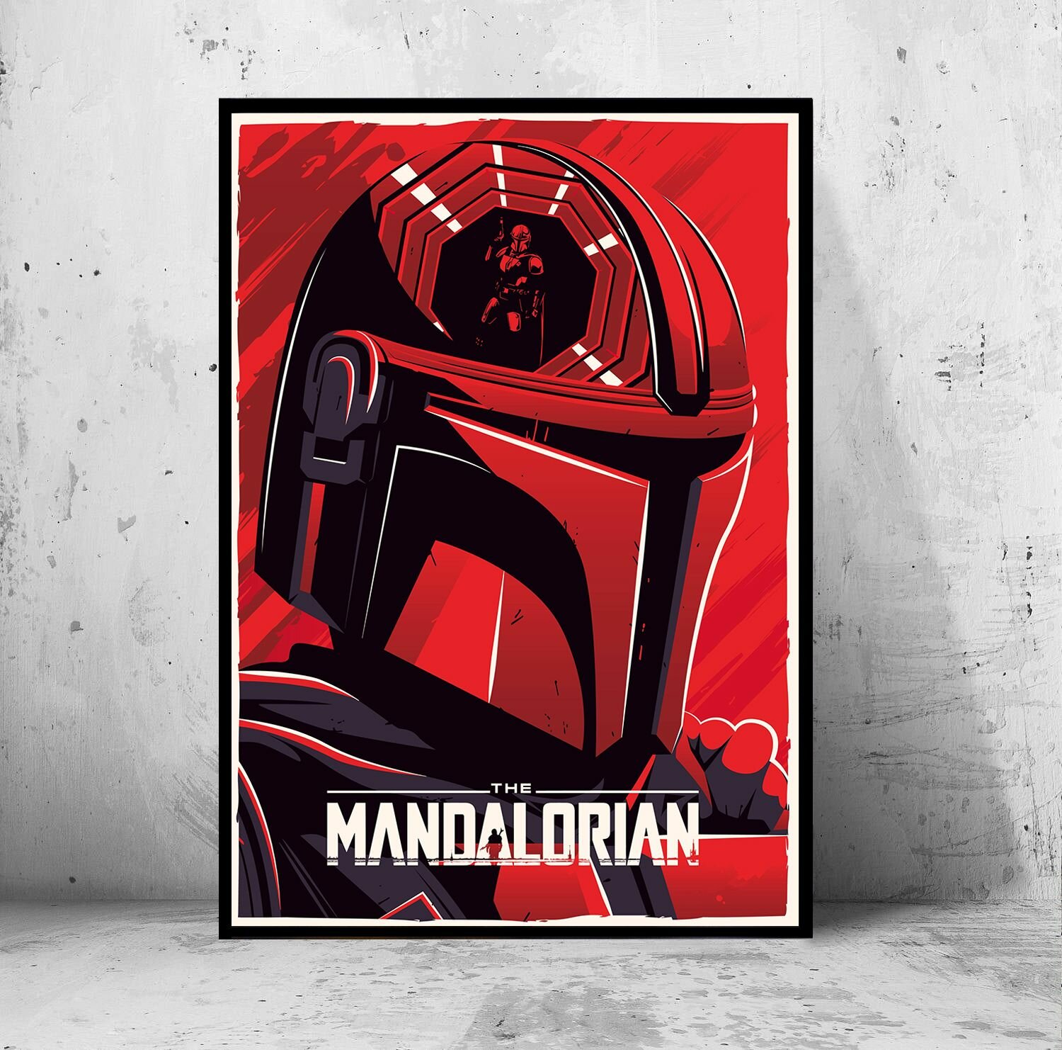 Плакат, постер the Mandalorian (Мандалорец, Звездные Войны, Star Wars) на бумаге, размер 21х30см