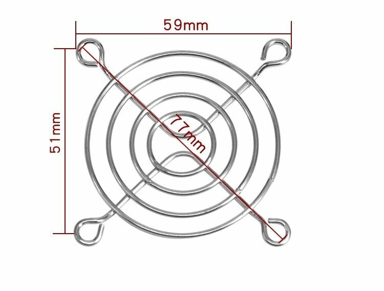 Решетчатая защита для вентилятора 60x60 мм решетка
