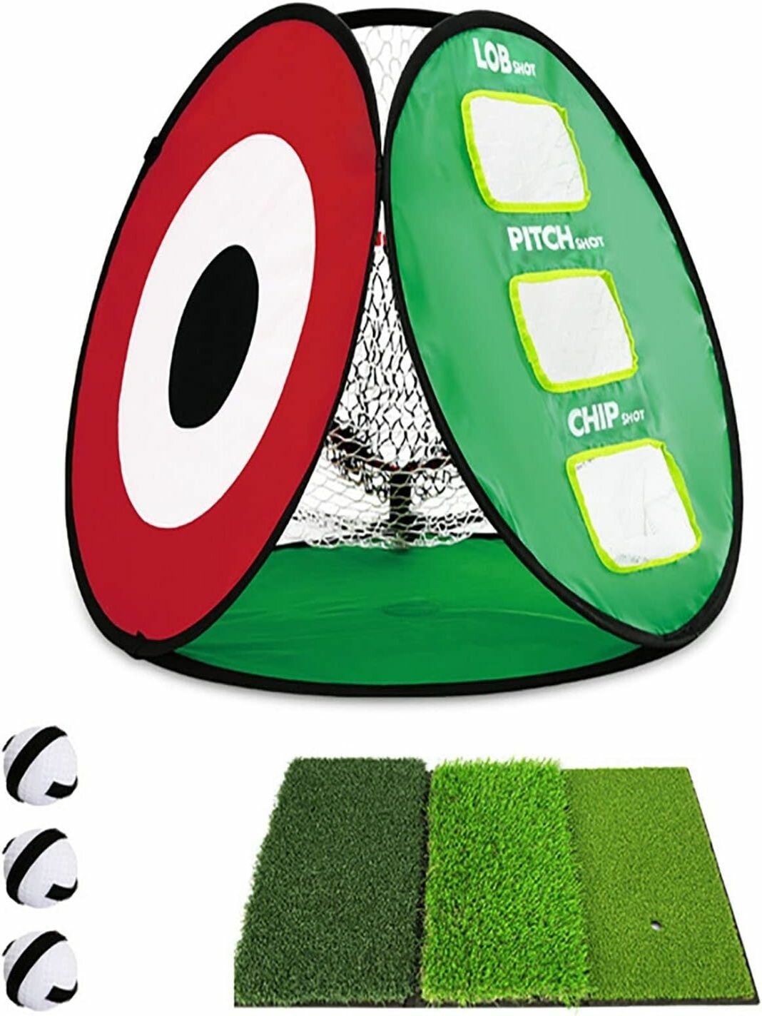 Многогранная сетка для игры в гольф PGM, тренировочная сетка для игры в кий 4-в-1