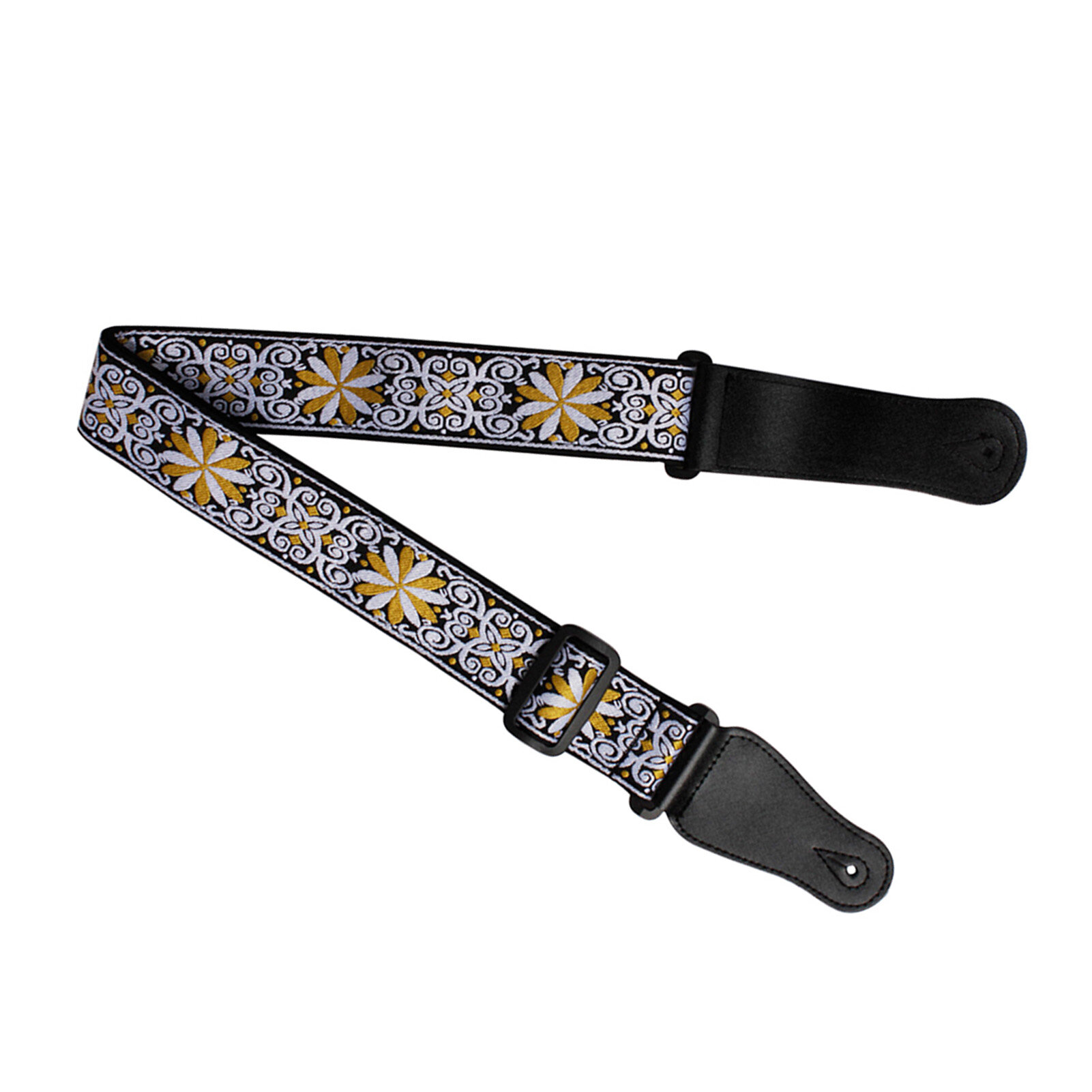 Регулируемый вышитый гитарный ремень IRIN GS-02 для акустических, электрогитар, бас-гитар, аксессуары, желтый.