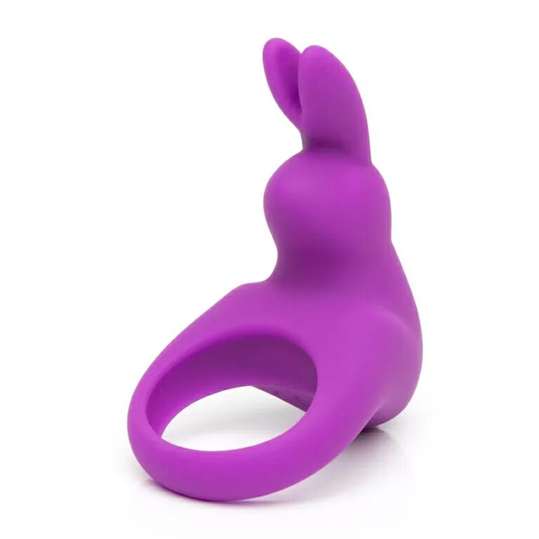 HAPPY RABBIT Cock Ring Эрекционное кольцо с вибрацией фиолетовое