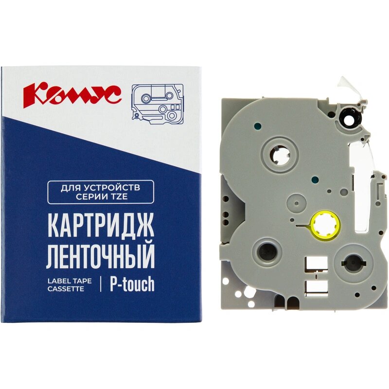 Картридж Комус TZE-431(Brother TZE-431 черный на красном ,12мм/8м)