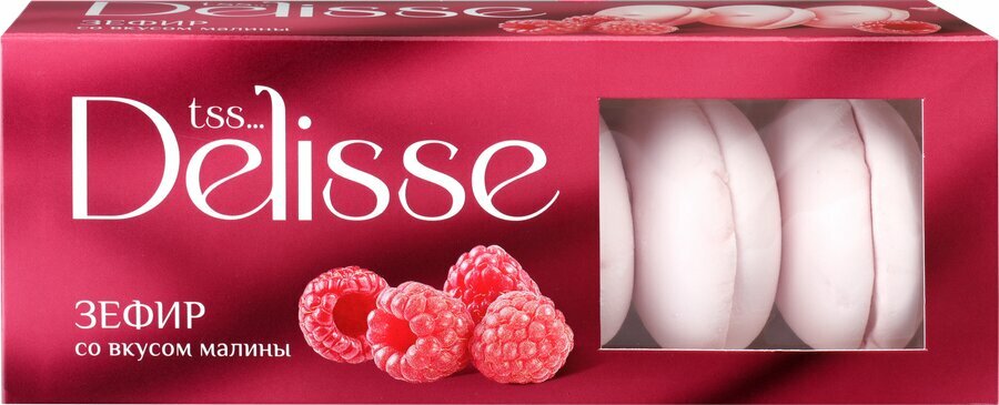 Зефир DELISSE со вкусом малины, 210г