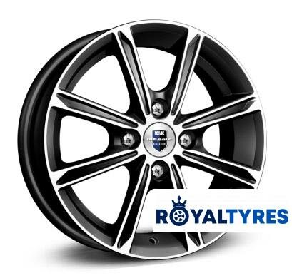 Литой колесный диск КиК Флэш (КС698) 5R14 4*98 ET35 d58,5 Алмаз черный