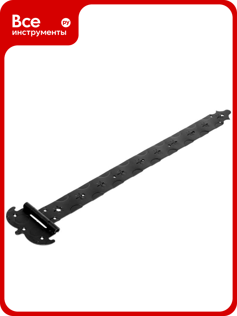 Петля-стрела фигурная DOMART ПС-700 мод.4 /кованая/ черный серия Кострома