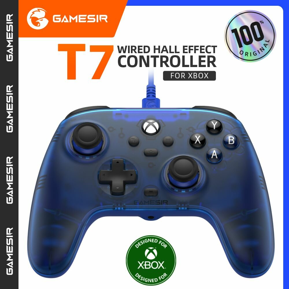 GameSir T7 Xbox Игровой контроллер Проводной геймпад для Xbox Series X/S, Steam, Windows 10/11 эффектом Холла для ПК Xbox Series X|S контроллер с эффектом Холла