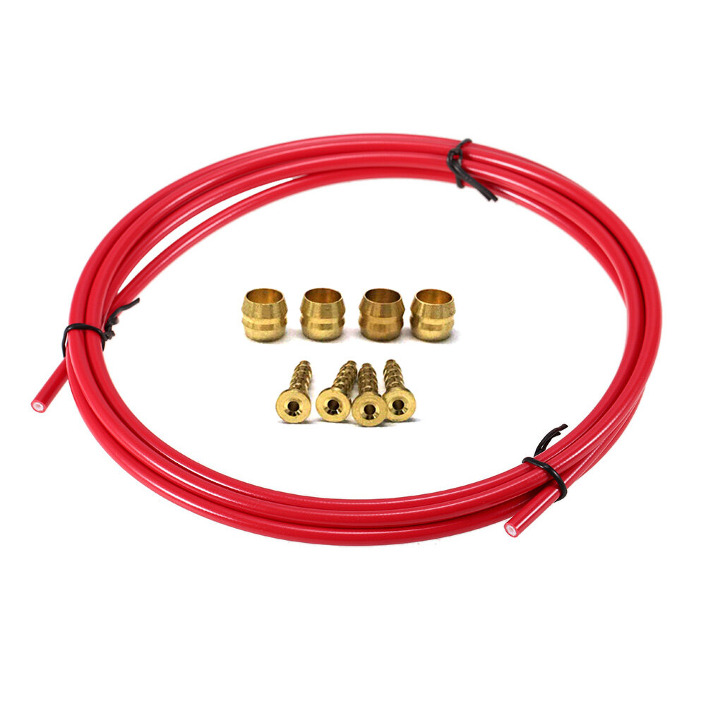 2.5M Гидравлическая Труба для Велосипеда Набор BH59 Оливковый Инсерт Набор Трубы для Гидравлического Тормоза Велосипеда Набор Гидравлической Трубы Тормоза Дискового Типа, Материал: Труба PBT, Цвет: Синий/Красный/Черный, Длина Кабеля: 2.5m, Вес Упаковки: