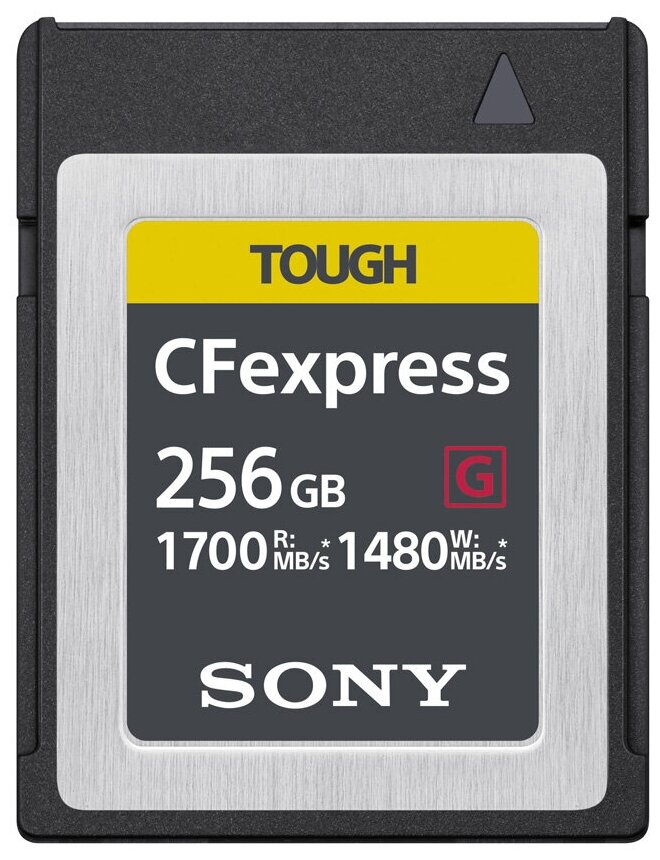 Карта памяти Sony CFexpress Type B 256GB, чтение 1700, запись 1480 МБ/с
