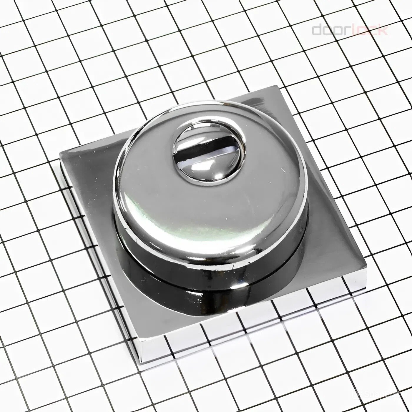 Броненакладка защитная врезная DL PRO6225S CP полированный хром