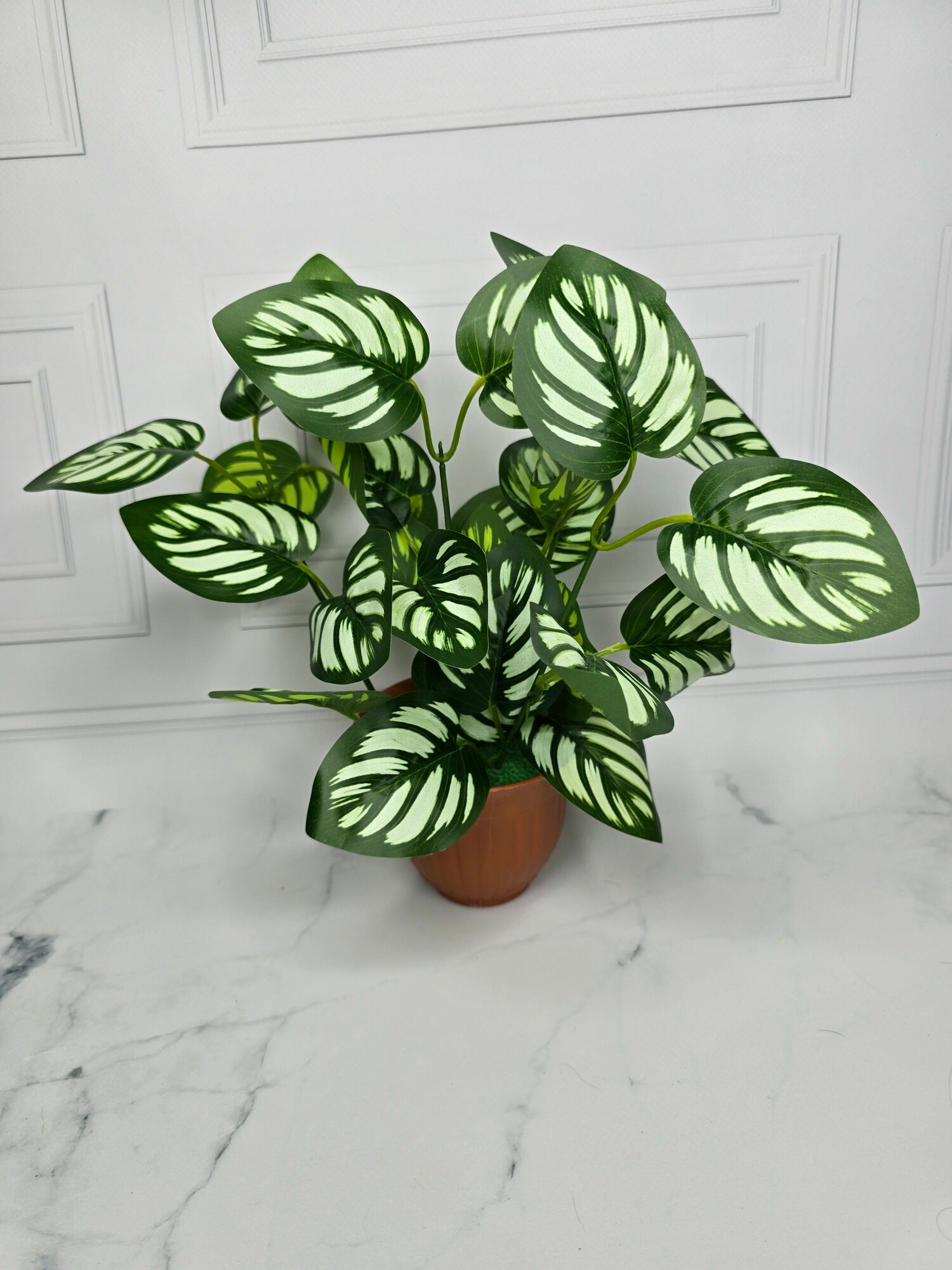 Искусственное растение Holodilova "Аглаонема", искусственный латекс, в горшке, 200 г