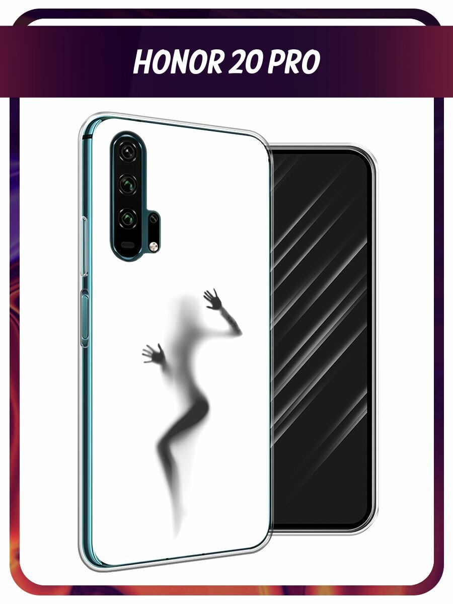 Чехол на Honor 20 Pro / Хонор 20 Про с принтом "Девушка в душе"