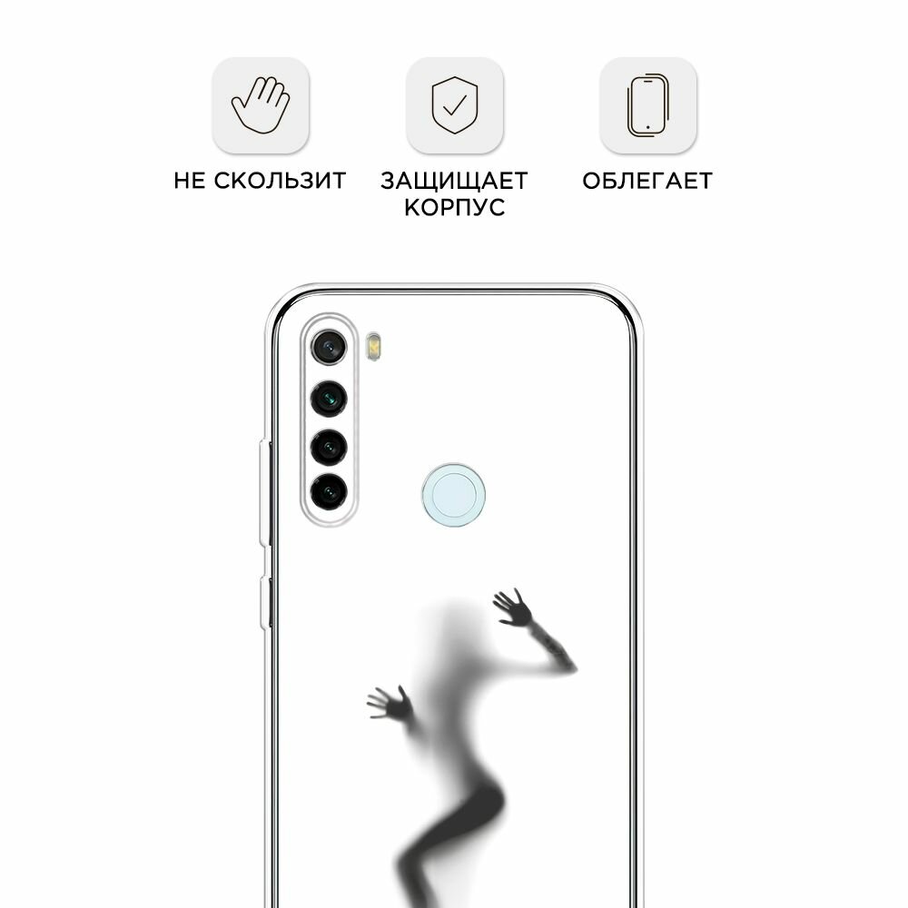Чехол на Xiaomi Redmi Note 8T / Сяоми Редми Нот 8Т с принтом "Девушка в душе" — фото 1