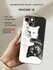 Чехол на Apple iPhone 15 / Айфон 15 с принтом "Коты Инь-Янь"
